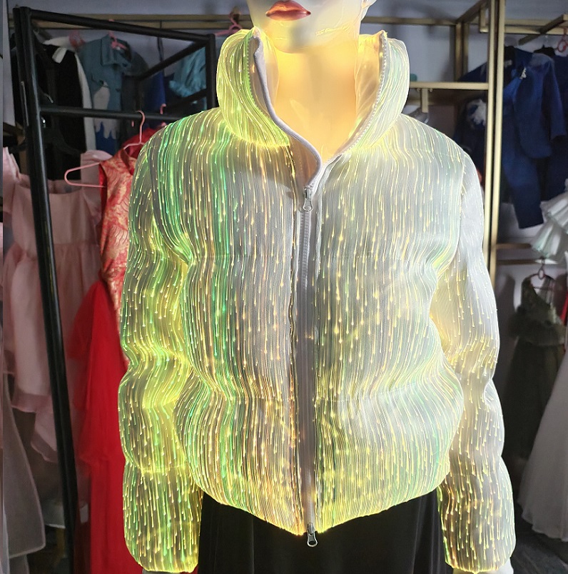 China Luminous optic fiber puffer jacket factory and manufacturers ...